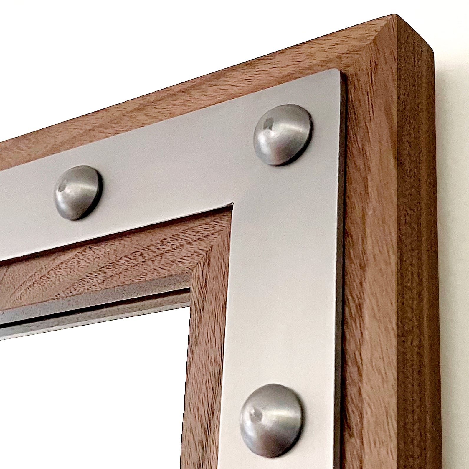 Industrial Wall Mirror – Oak - Yarbough Design