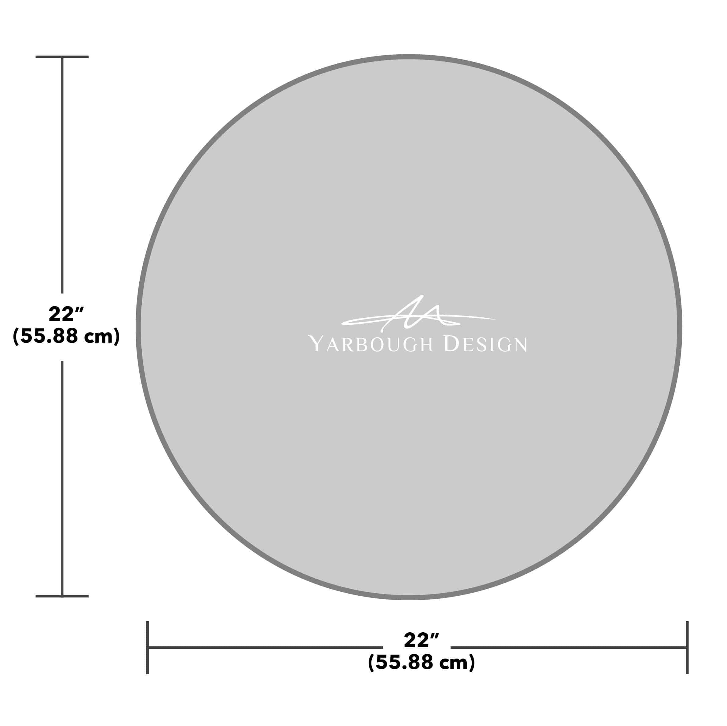 24" Round Wainscoting Pattern Wall Mirror