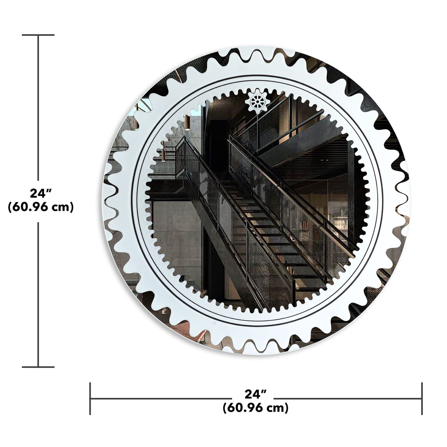 Gear Mirror: Large Industrial Style Mirror | Yarbough Design