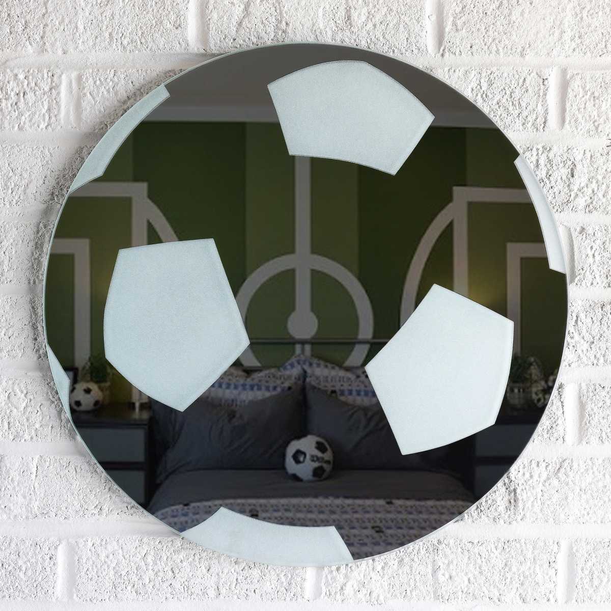 Soccer Decor - Soccer Ball Wall Mirror | Yarbough Design