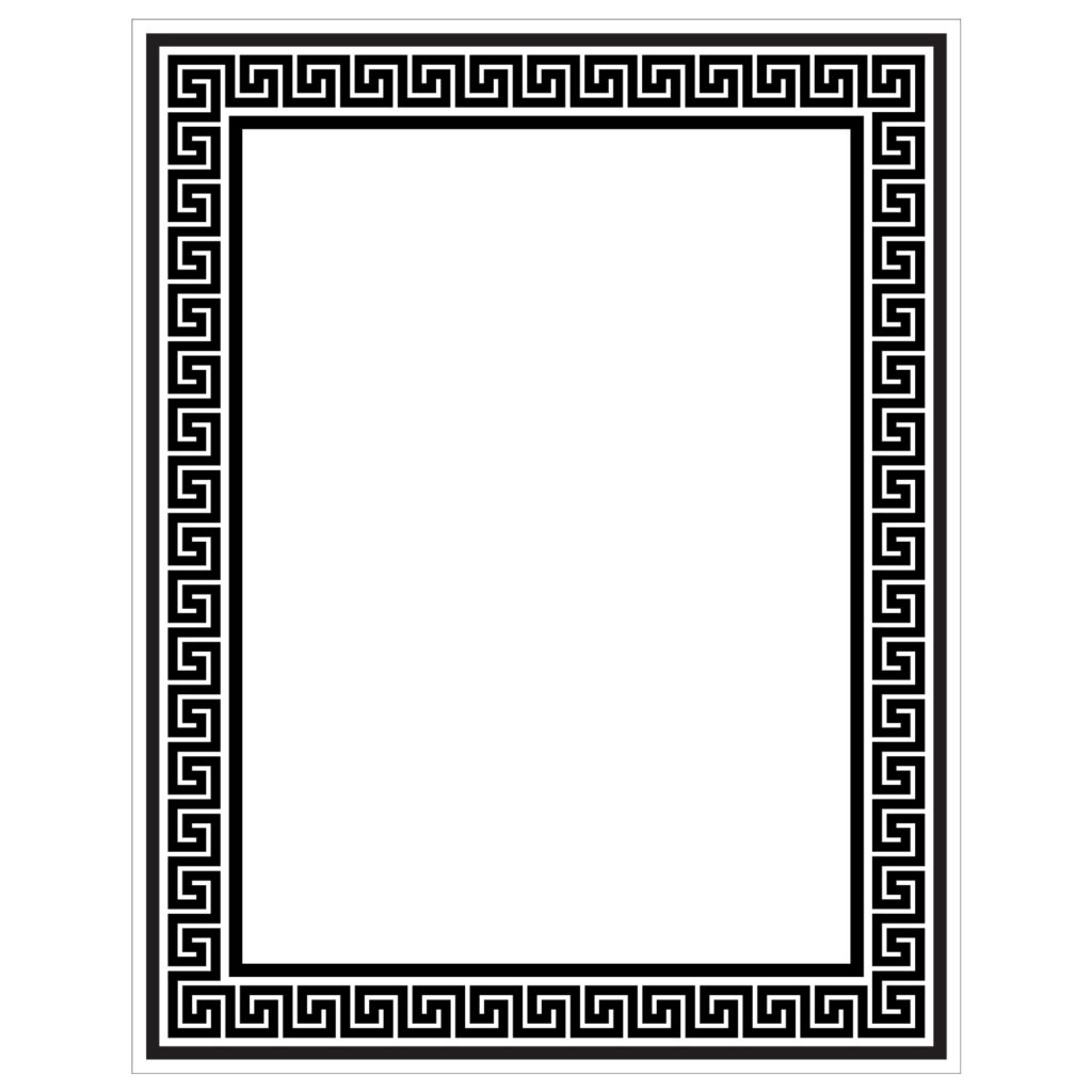 Large Greek Key Wall Mirror - Rectangular | Yarbough Design