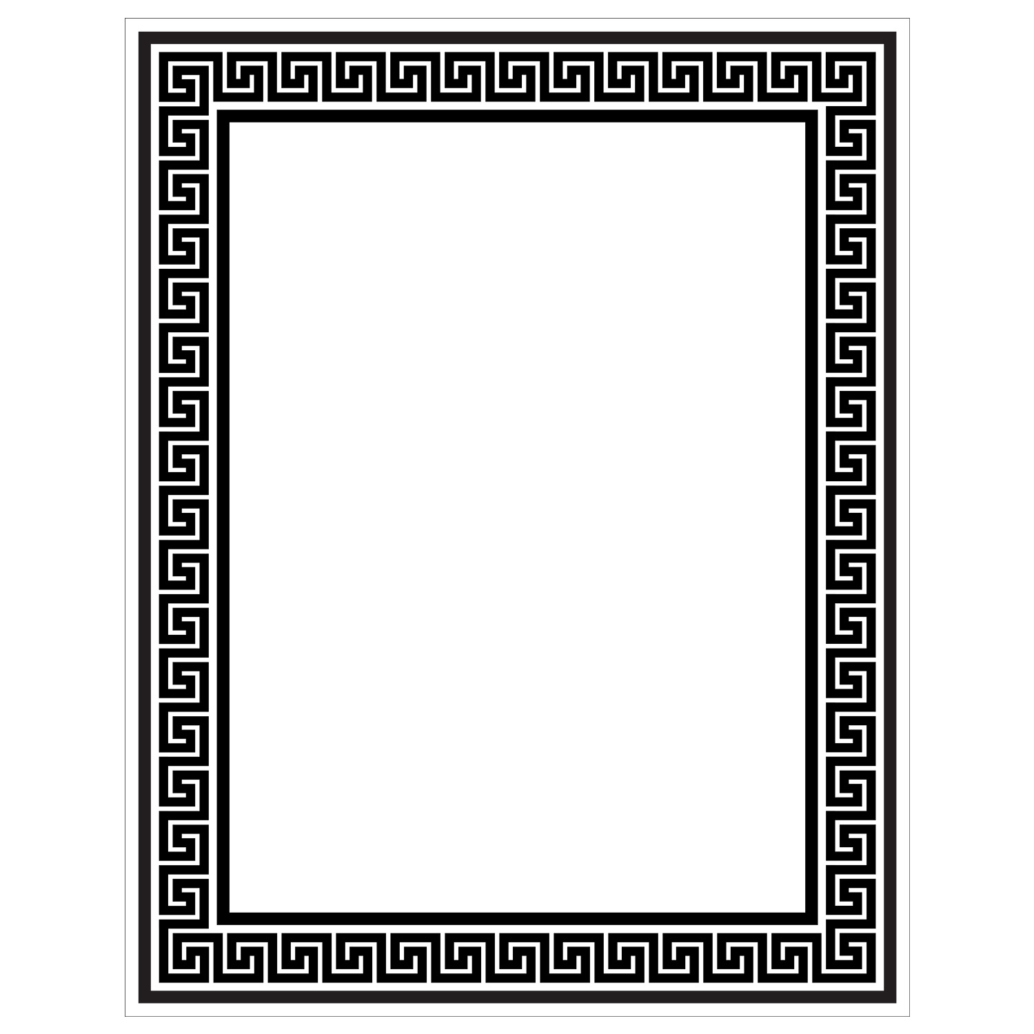 Large Greek Key Wall Mirror - Rectangular | Yarbough Design
