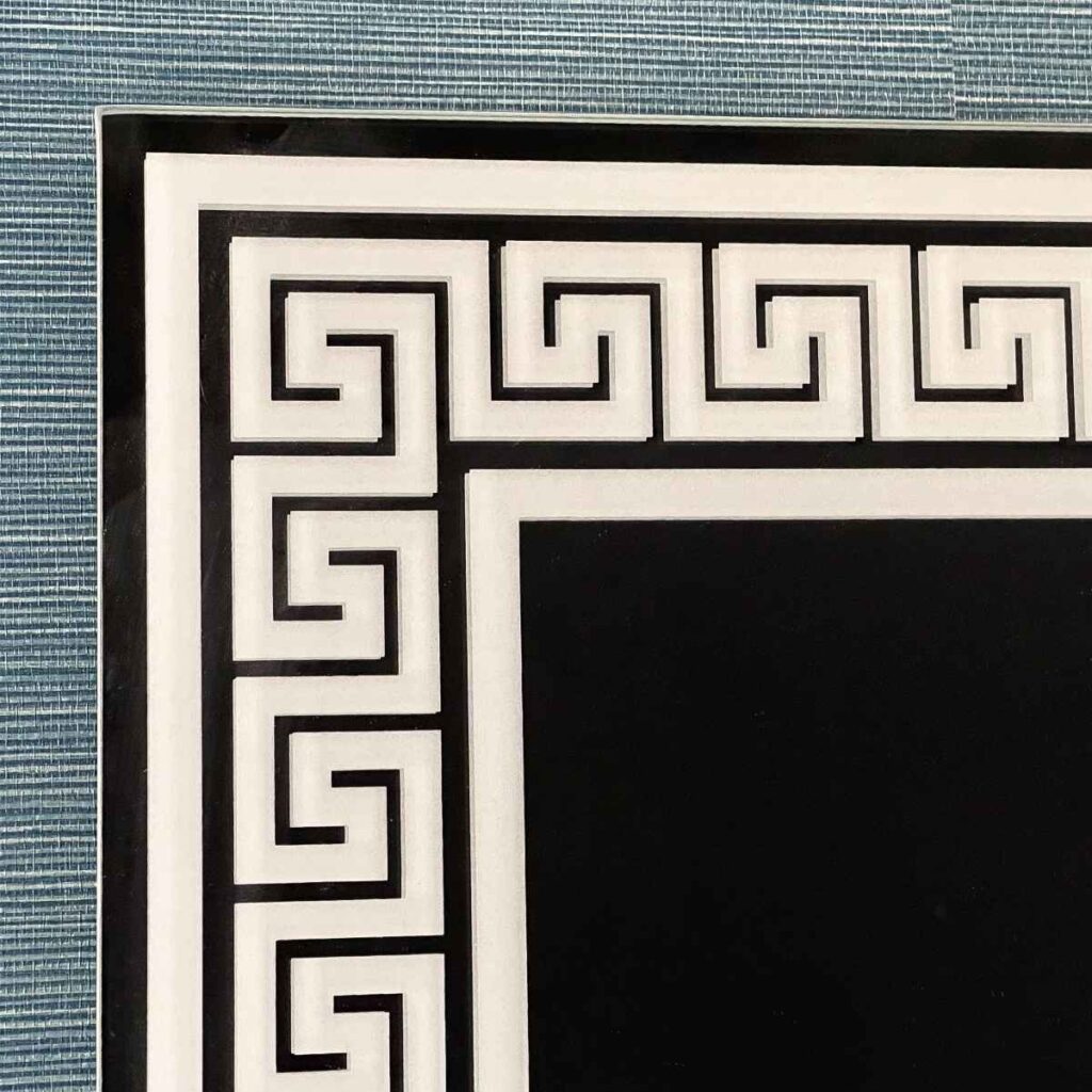 Large Greek Key Wall Mirror - Rectangular | Yarbough Design