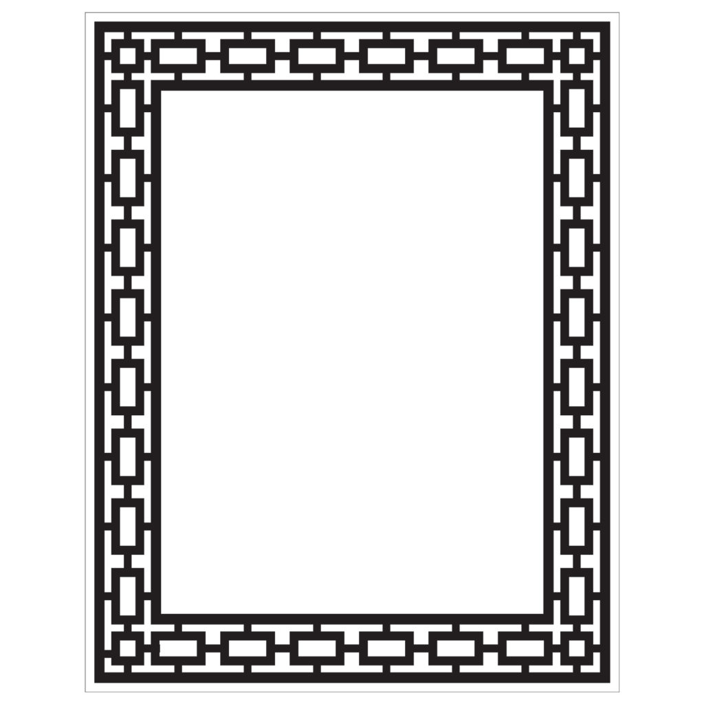 Wainscot Wall Mirror - Large Rectangular | Yarbough Design