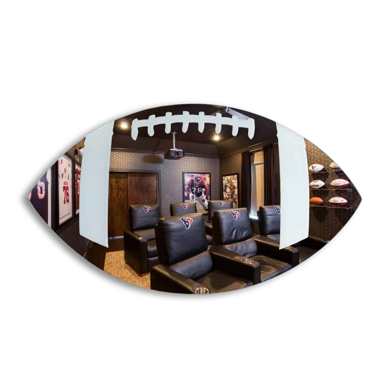 Football Mirror: High Quality Glass Mirror | Yarbough Design